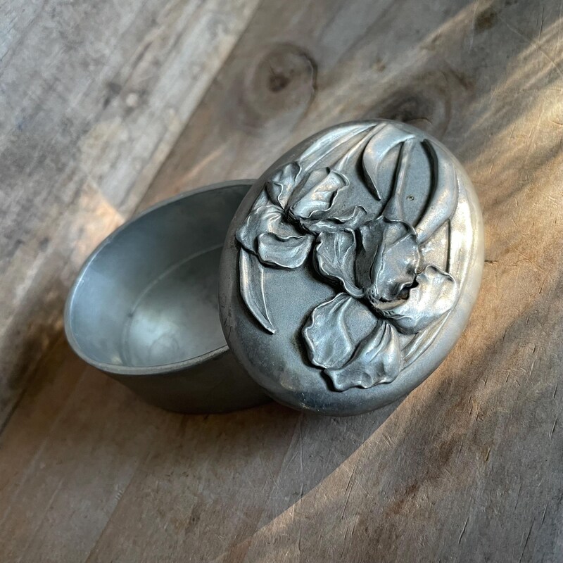Pewter Jewelry Box - Etsy