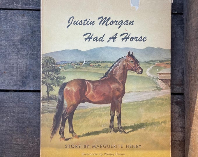 Vintage Collectors Book Justin Morgan Had A Horse by Marguerite Henry ...