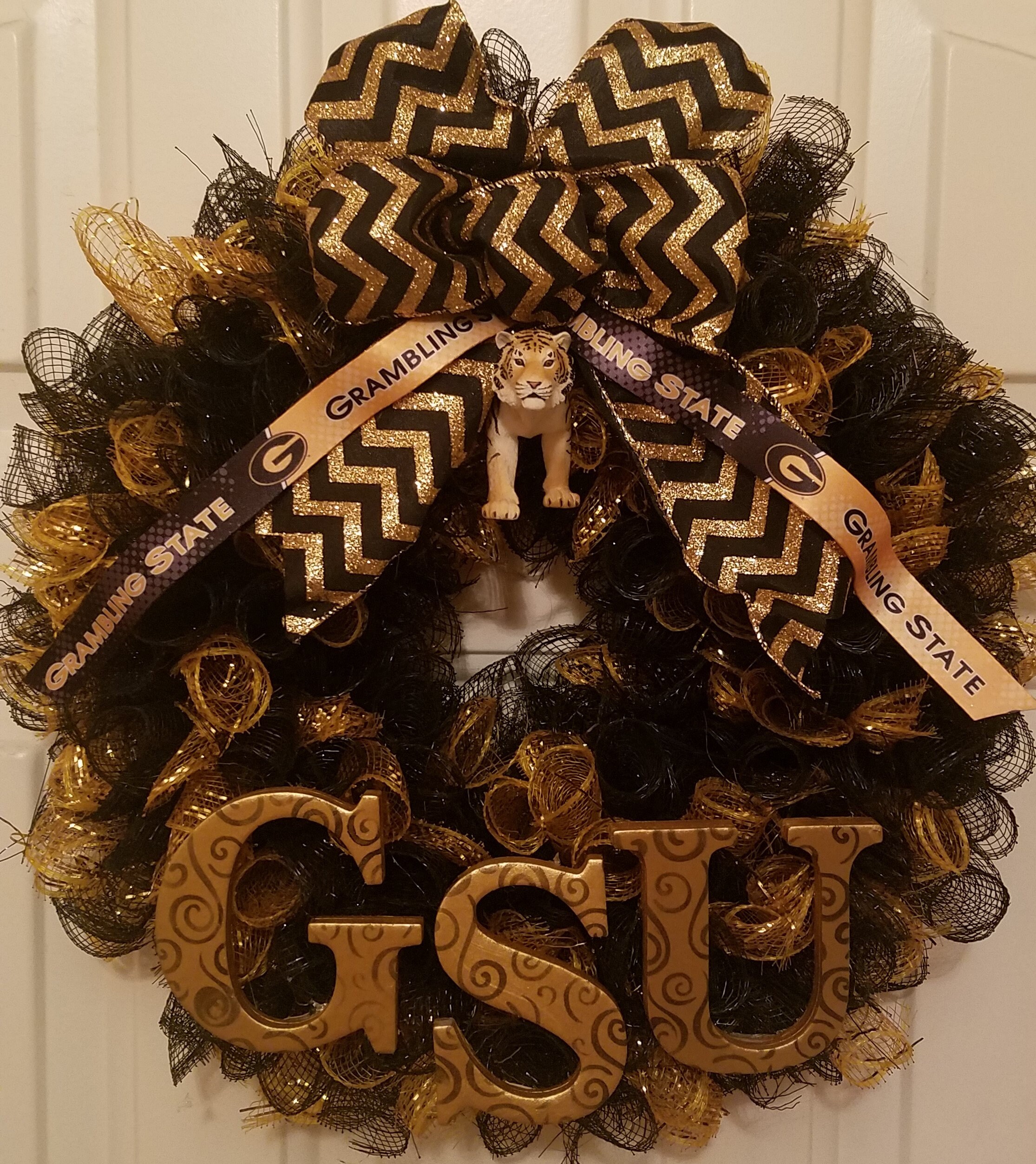 Grambling State University Wreath GSU GSU Tigers Grambling - Etsy