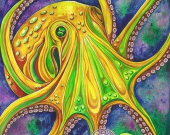 Raven Rebirth enhanced Acrylic Pour Painting Print - Etsy