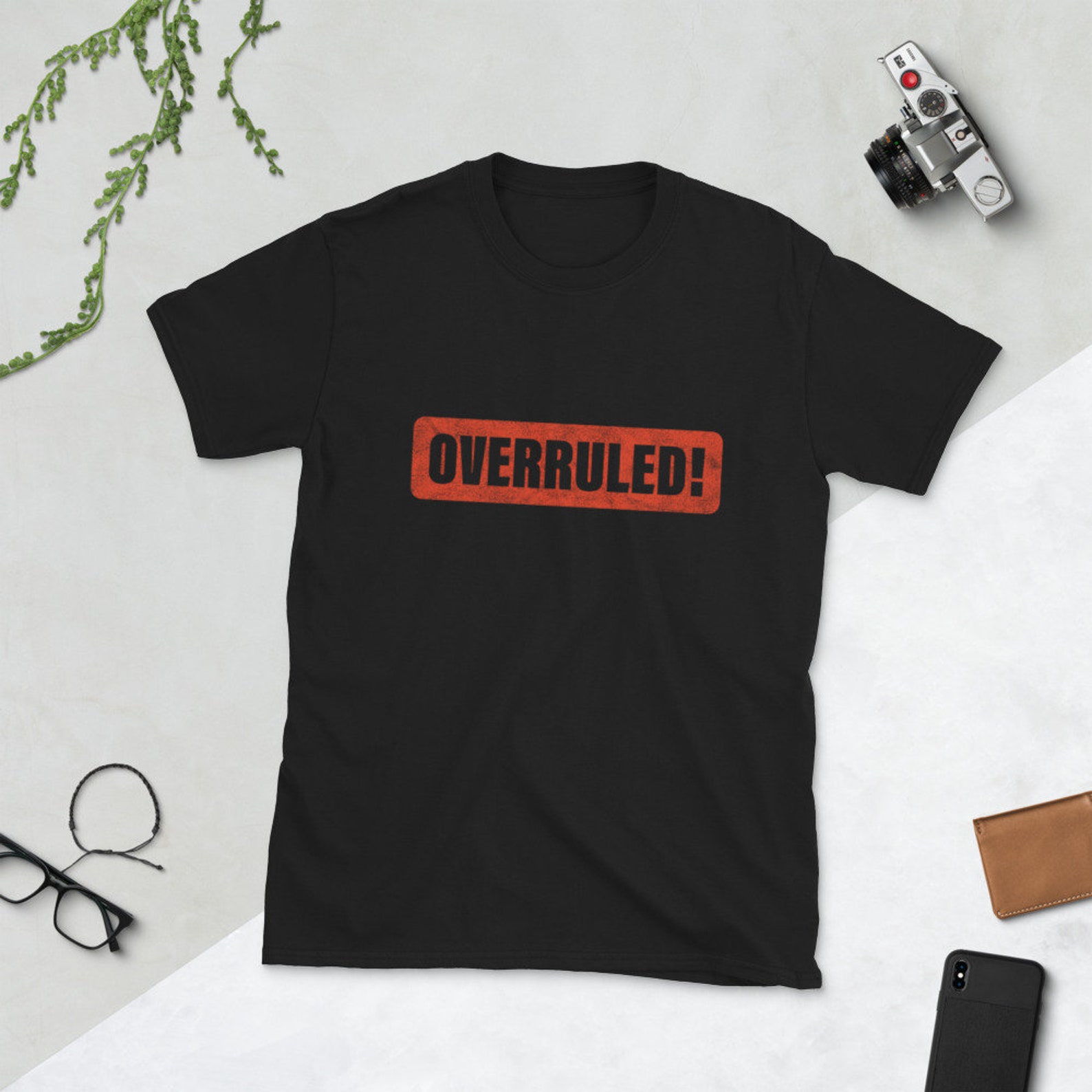 Vintage Style Overruled Judges Legal Courtroom Lawyer Attorneys Law Clerk Paralegal Short