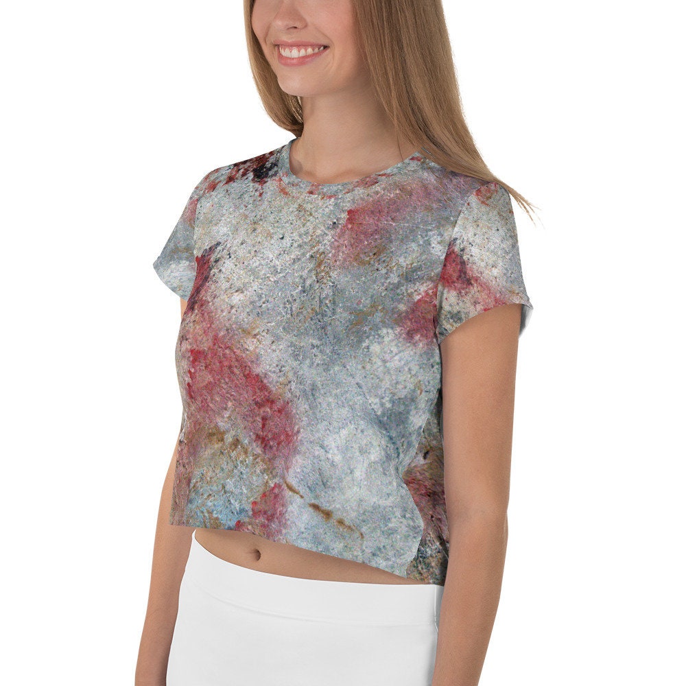 Lost Earthy and Eclectic, Unique and Bohemianall-over Print Crop Tee - Etsy