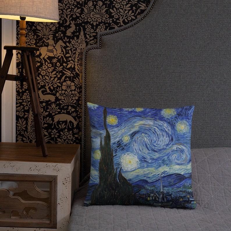 The Starry Night Basic Pillow - Etsy