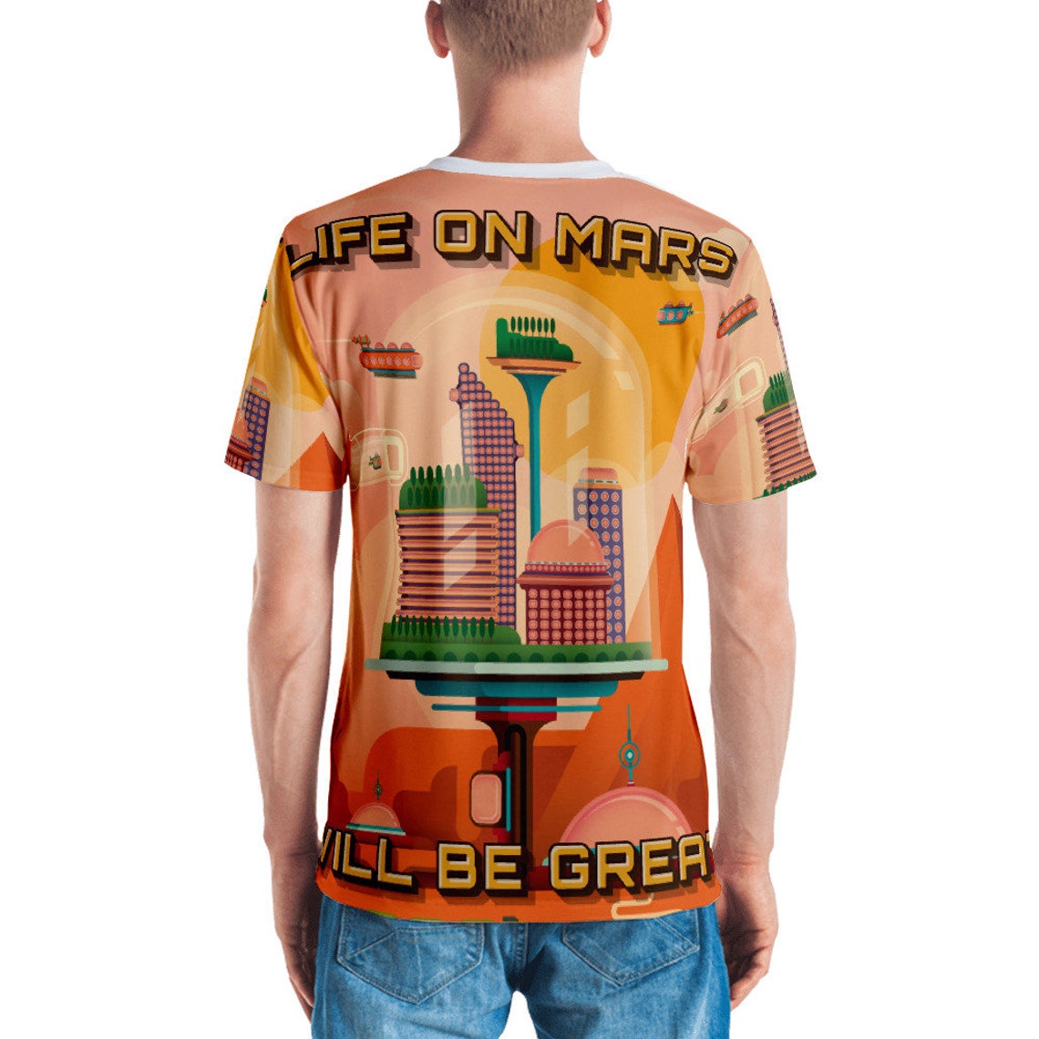 Life on Mars Will Be Great Men's T-shirt - Etsy