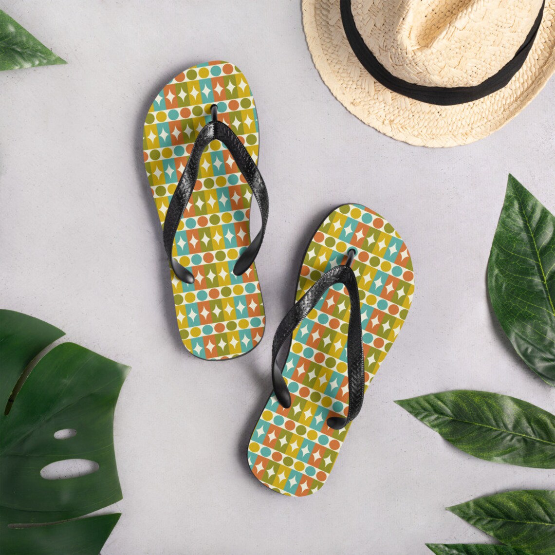 Unisex Vintage 1950's Flip-flops for That Cool Bohemian Retro Look and ...