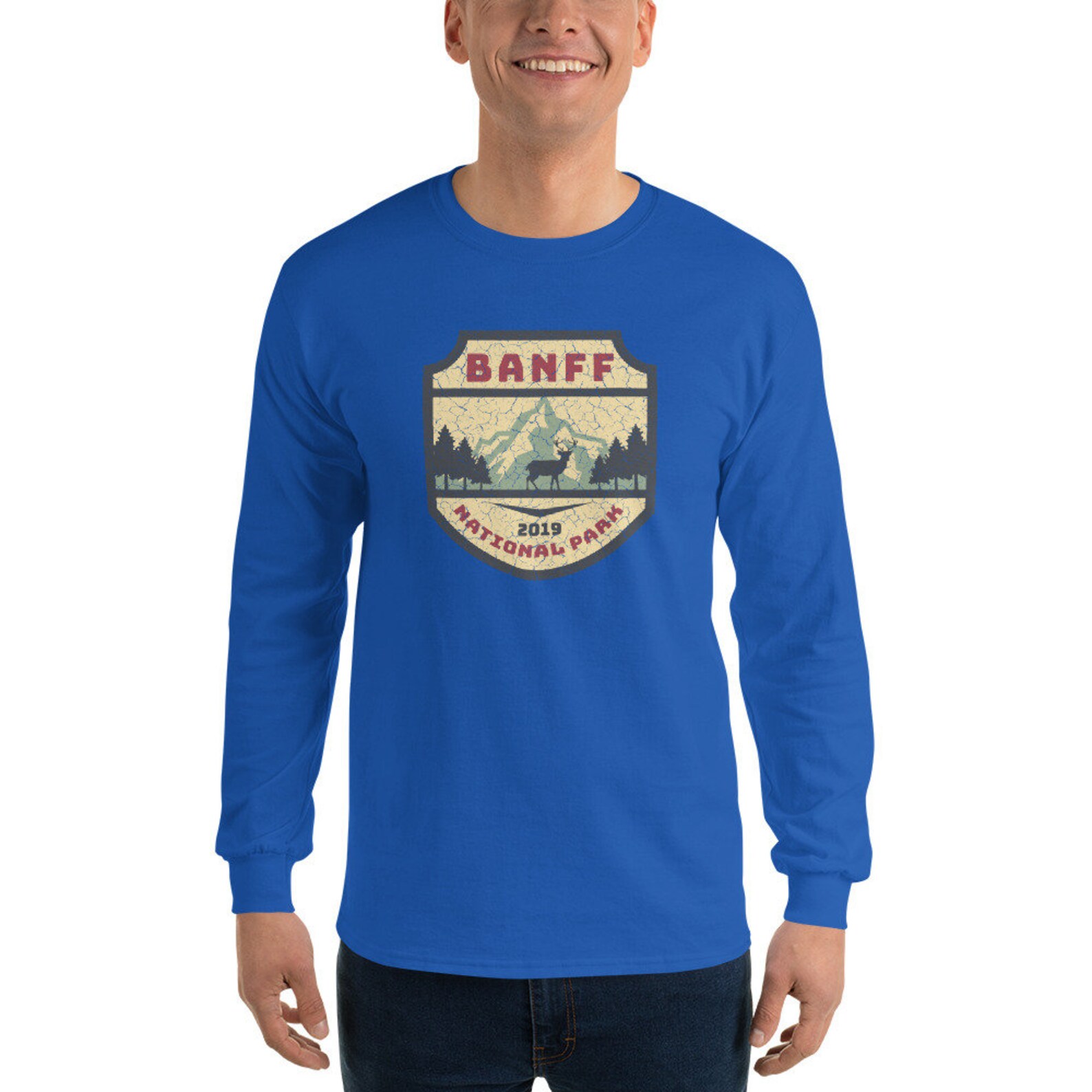 2019 Retro Souvenir Canadian Banff National Park Long Sleeve T-shirt - Etsy