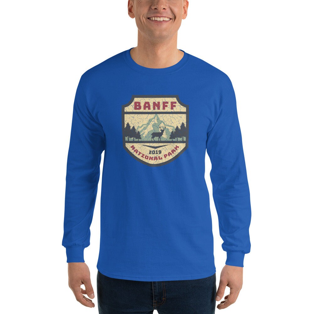 2019 Retro Souvenir Canadian Banff National Park Long Sleeve T-shirt - Etsy