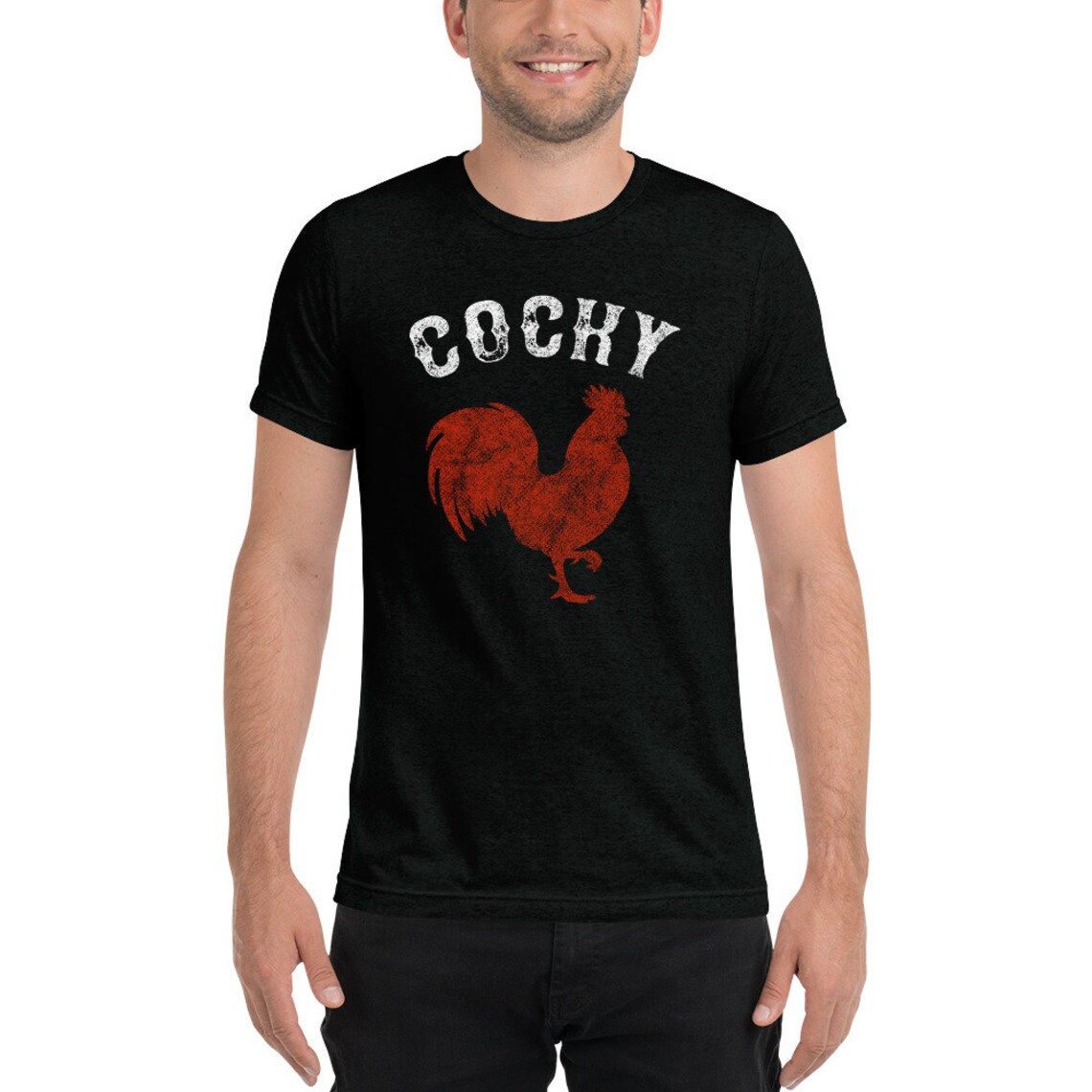 Cocky Vintage Retro Red Rooster, Chicken Farmers, Hens, Cocks, Bantams ...