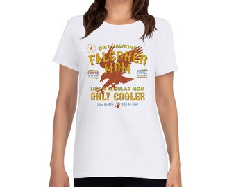 Fun Falconer Mom Short Sleeve T-shirt for Falconry Moms and | Etsy
