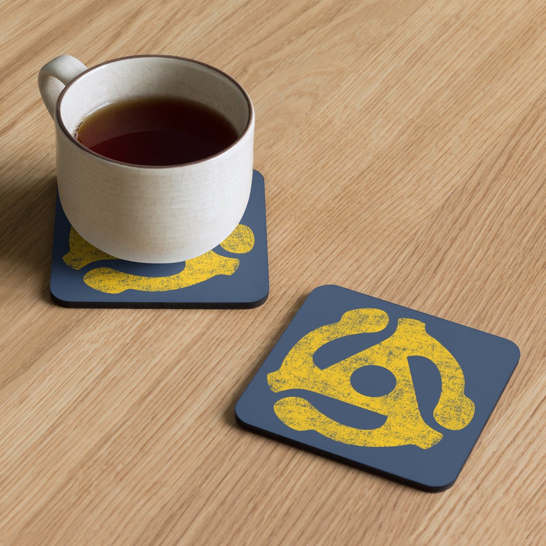 Retro 45 RPM Spindle Adapter Vintage Vinyl Record Collector Cork-back ...