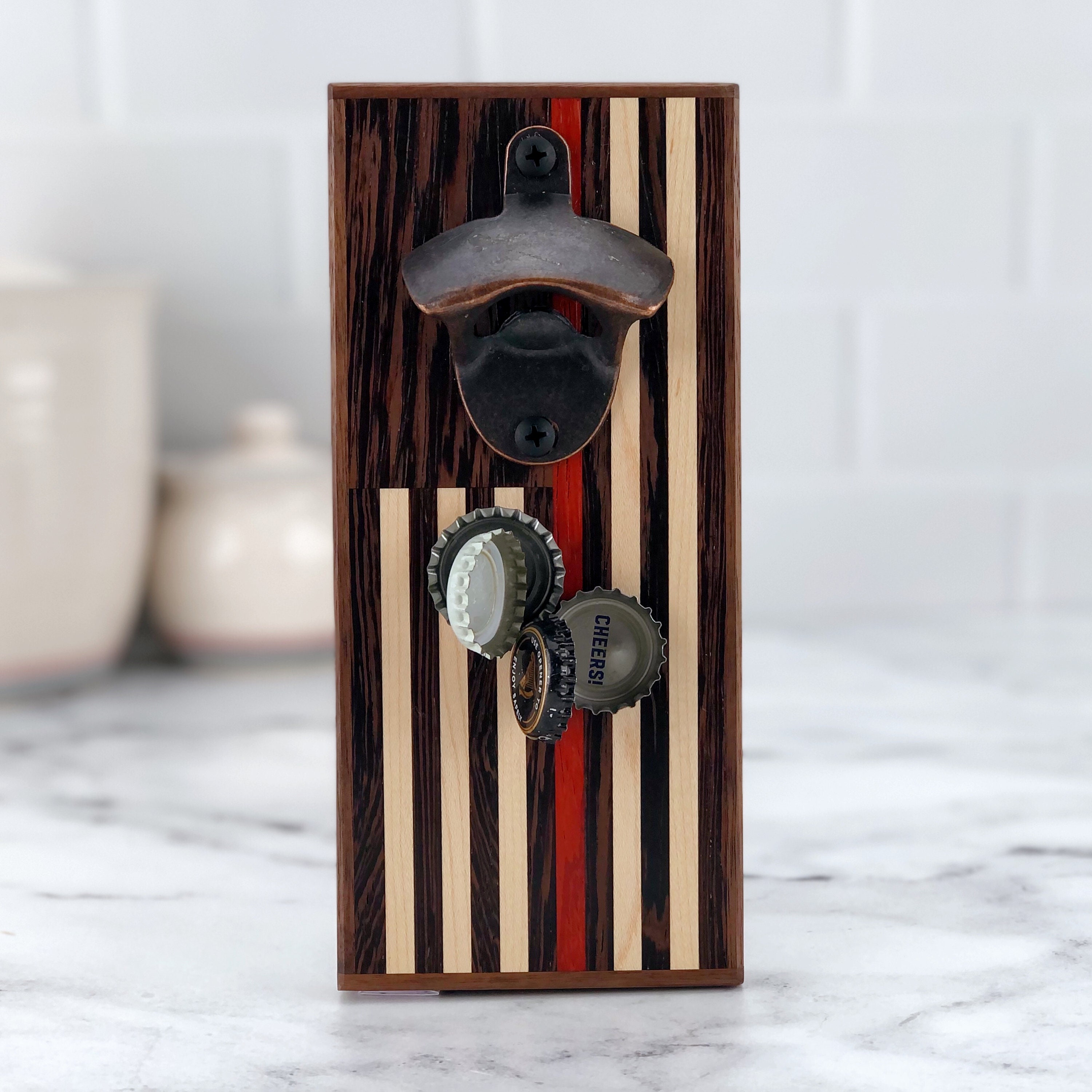 Police/fire Department Flag Magnetic Bottle Opener Fridge/wall - Etsy