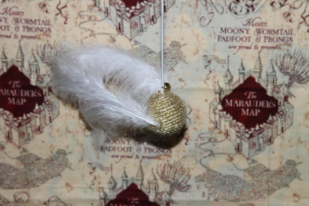 Golden Ball Snitch Flying Cat Toy Cat Wand Toy - Etsy