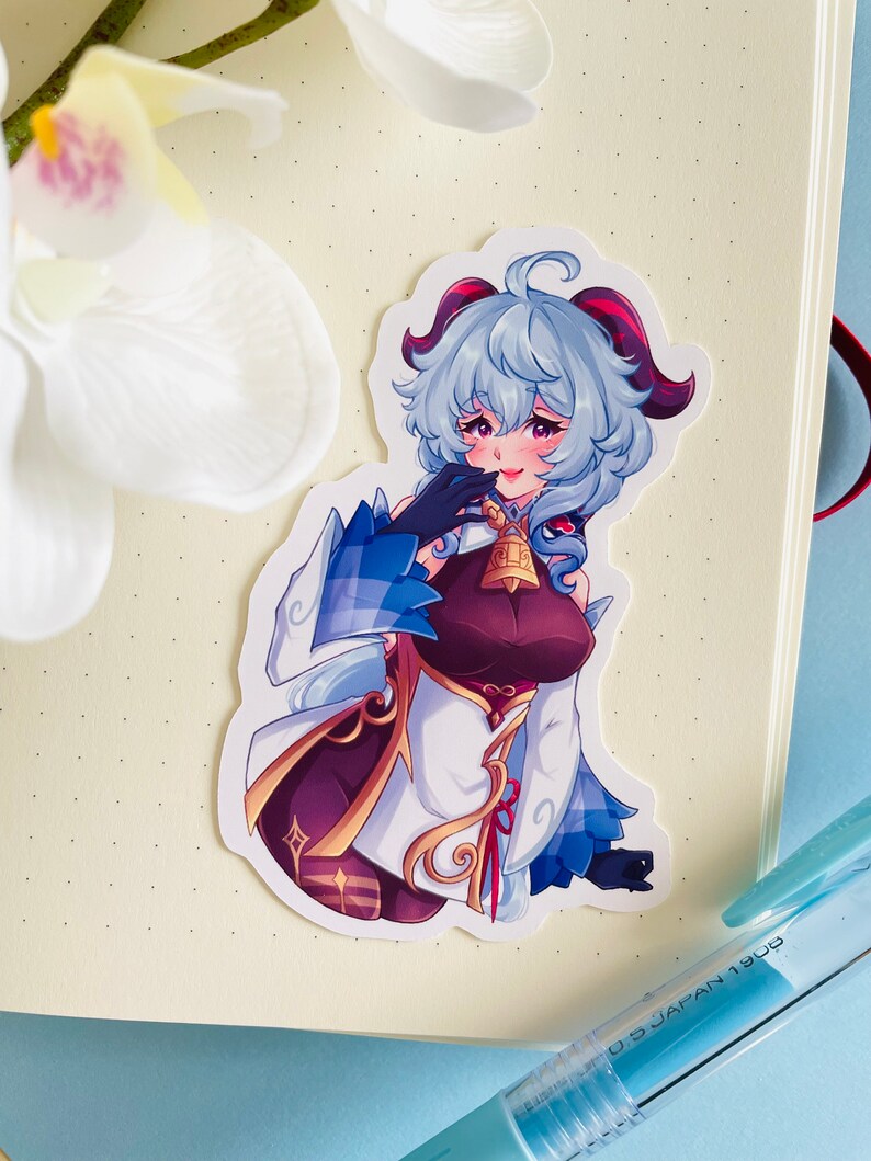 Genshin Impact Liyue Vinyl Sticker Set Ganyu Keqing - Etsy UK