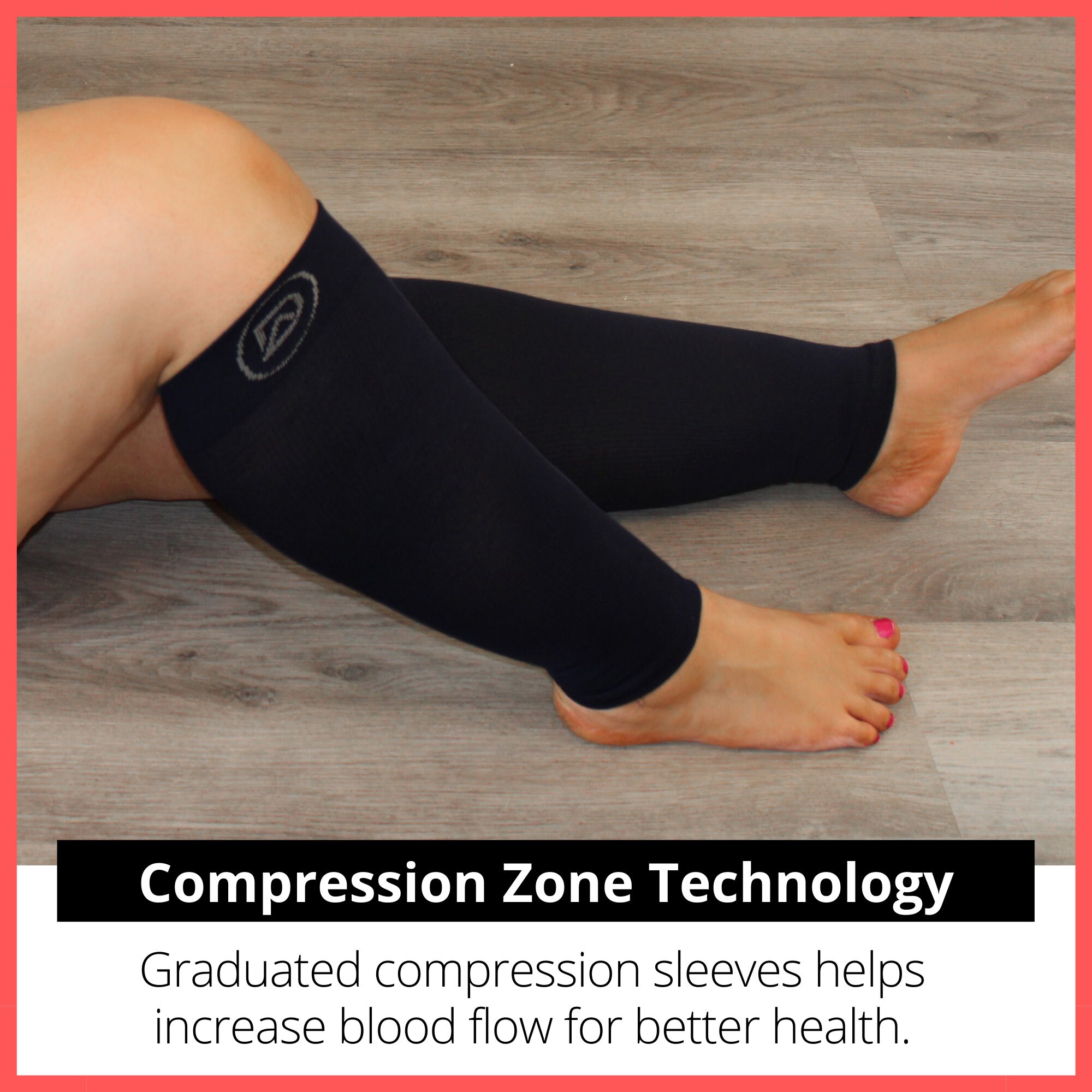 SHORT LENGTH | Plus Size Compression Calf Sleeves 10in 20-30 Mmhg ...