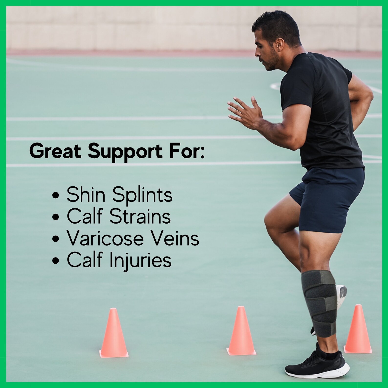 Dominion Active Adjustable Compression Calf Brace - Etsy