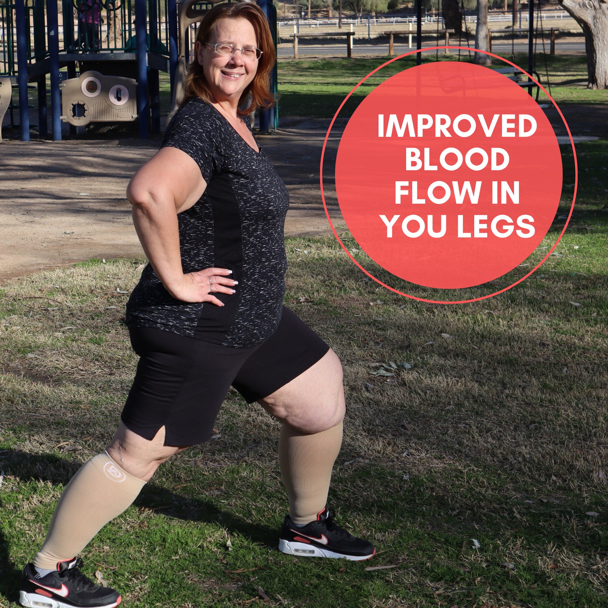 SHORT LENGTH | Plus Size Compression Calf Sleeves 10in 20-30 Mmhg ...