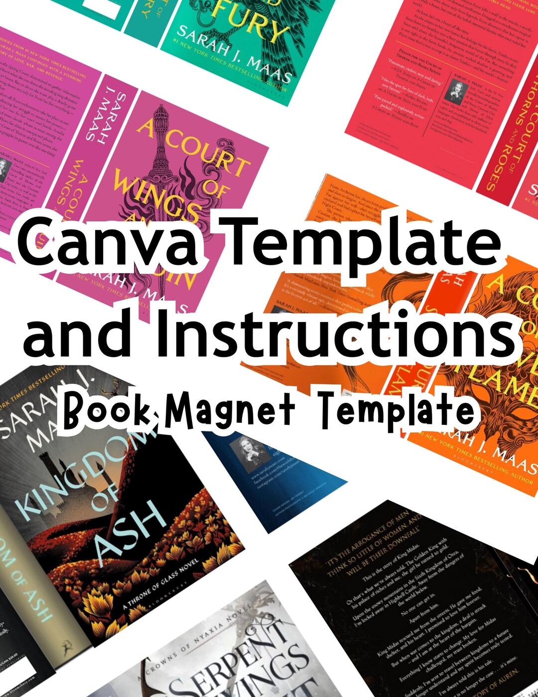 Mini Books Magnet Template, Canva Template With Instructions, Printable ...