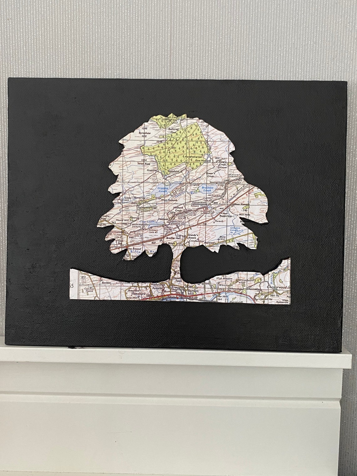 Sycamore Gap Tree Map Gift. Northumberland Present Christmas - Etsy
