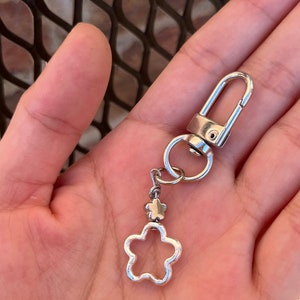 Flower Clip-on Keychain (GOLD NOW AVAILABLE!) Handmade, Bag Charm ...