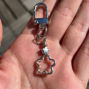 Flower Clip-on Keychain (GOLD NOW AVAILABLE!) Handmade, Bag Charm ...