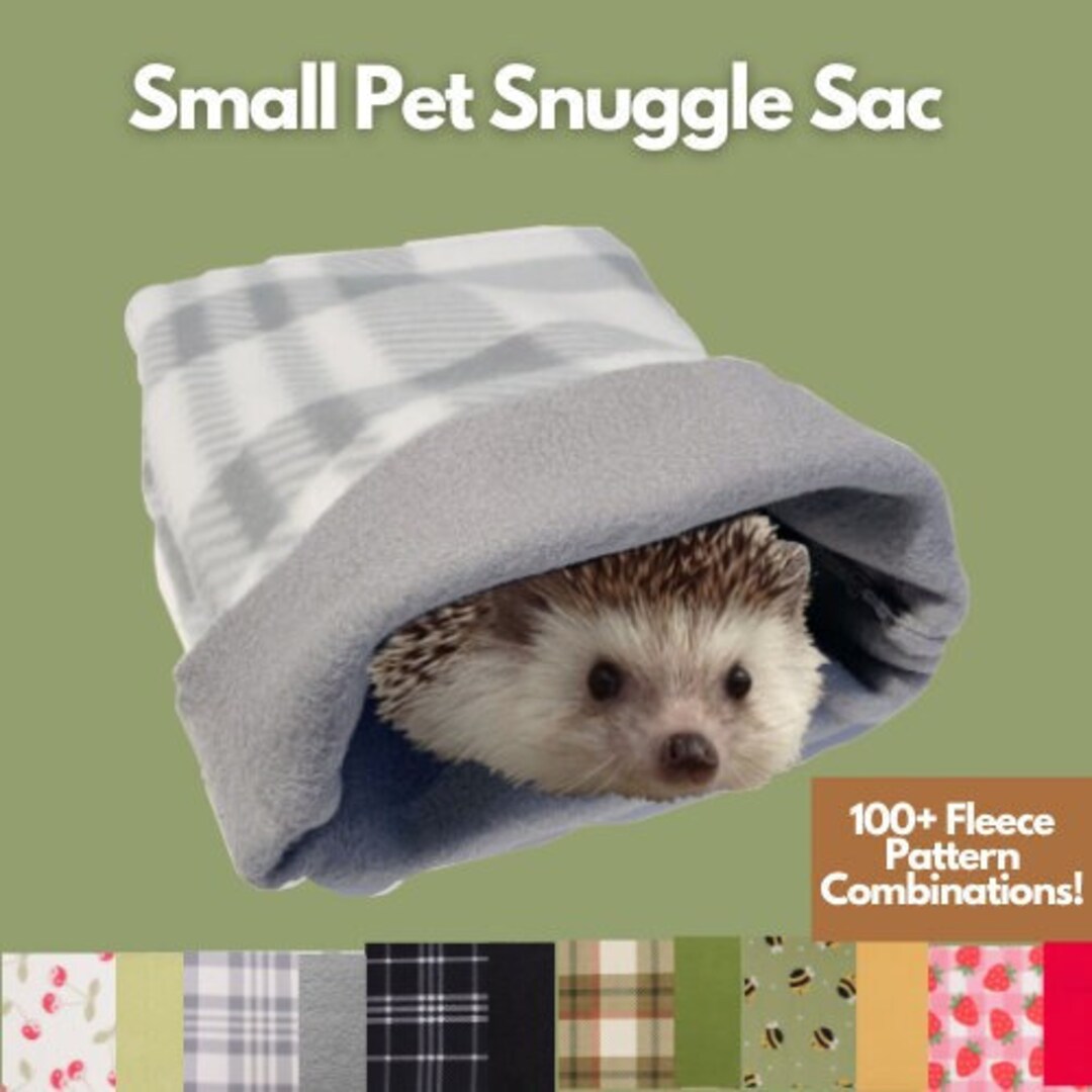 Small Animal Snuggle Sac Bed Carrier for Hedgehogs, Guinea Pigs ...
