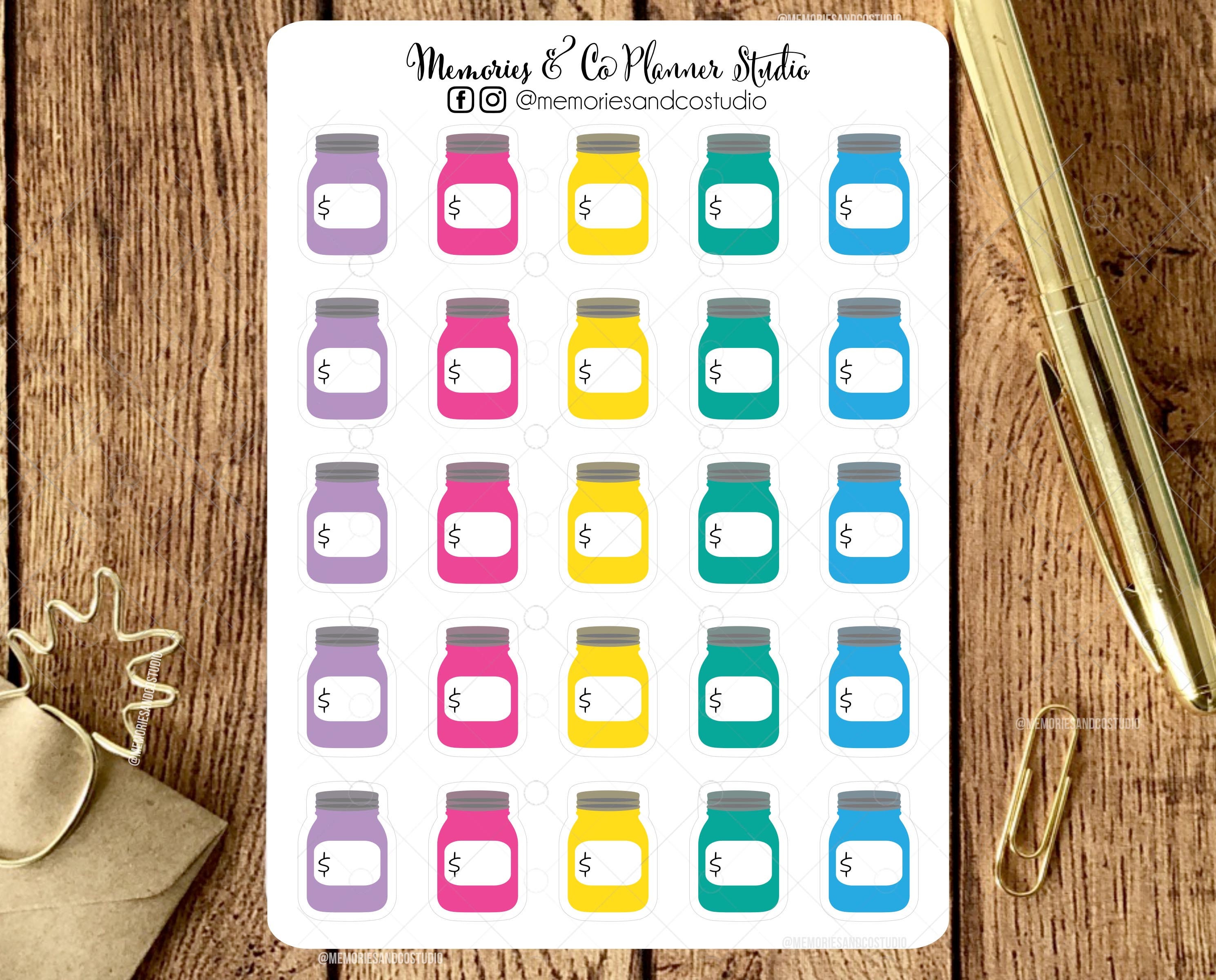 Money Saving Planner Stickers Budget Savings stickers Money | Etsy