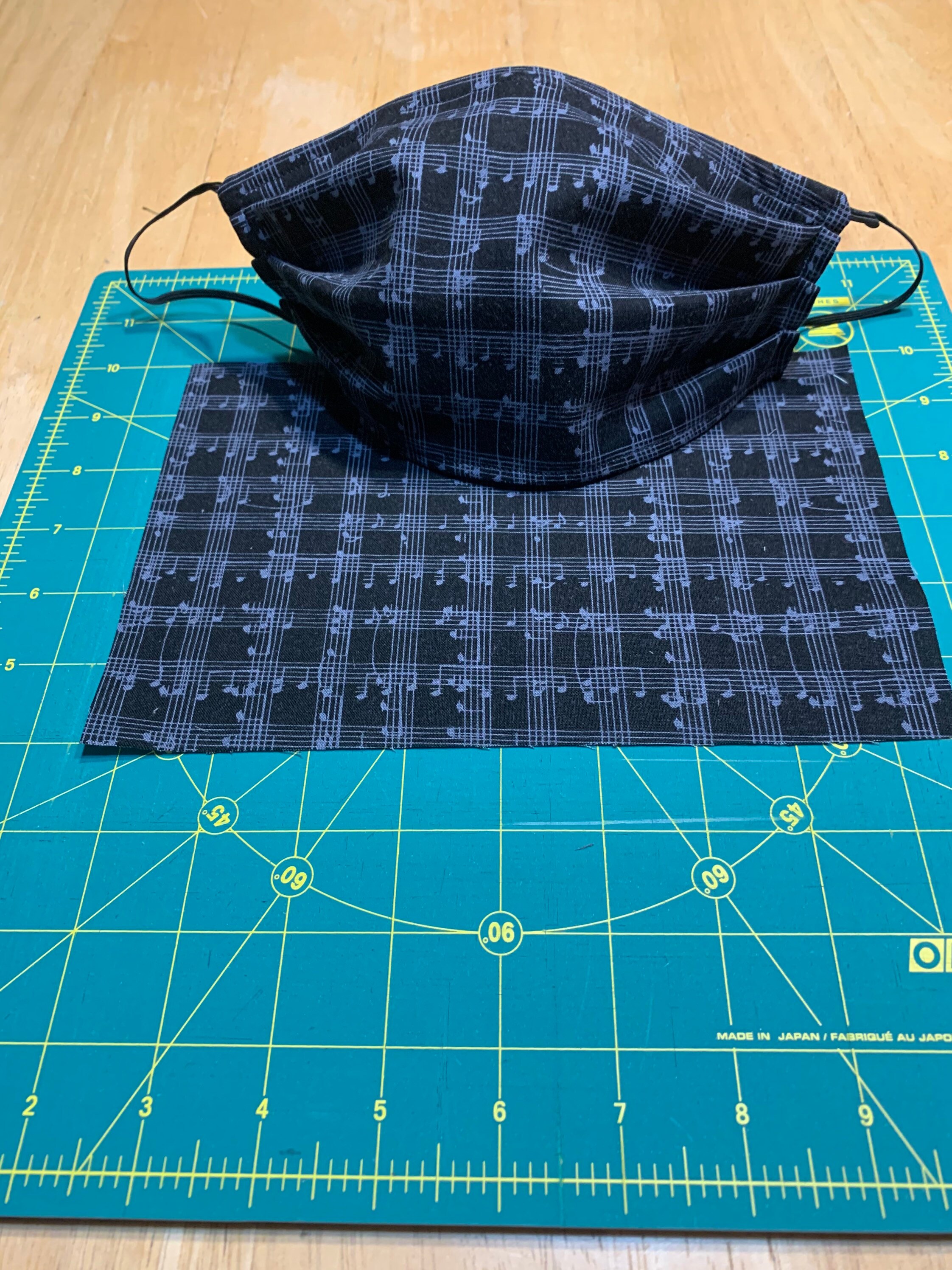 Music face mask reversible with nose piece 3 layers | Etsy