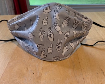 Sign Language Mask | Etsy