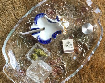 Glass rolling tray | Etsy