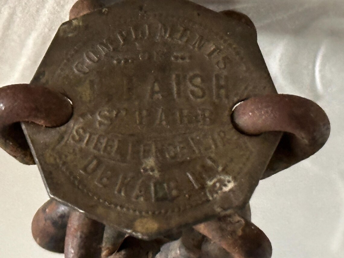 RARE-1874 Jacob Haish Barbwire Came. Original Inventor of Barbwire.. - Etsy