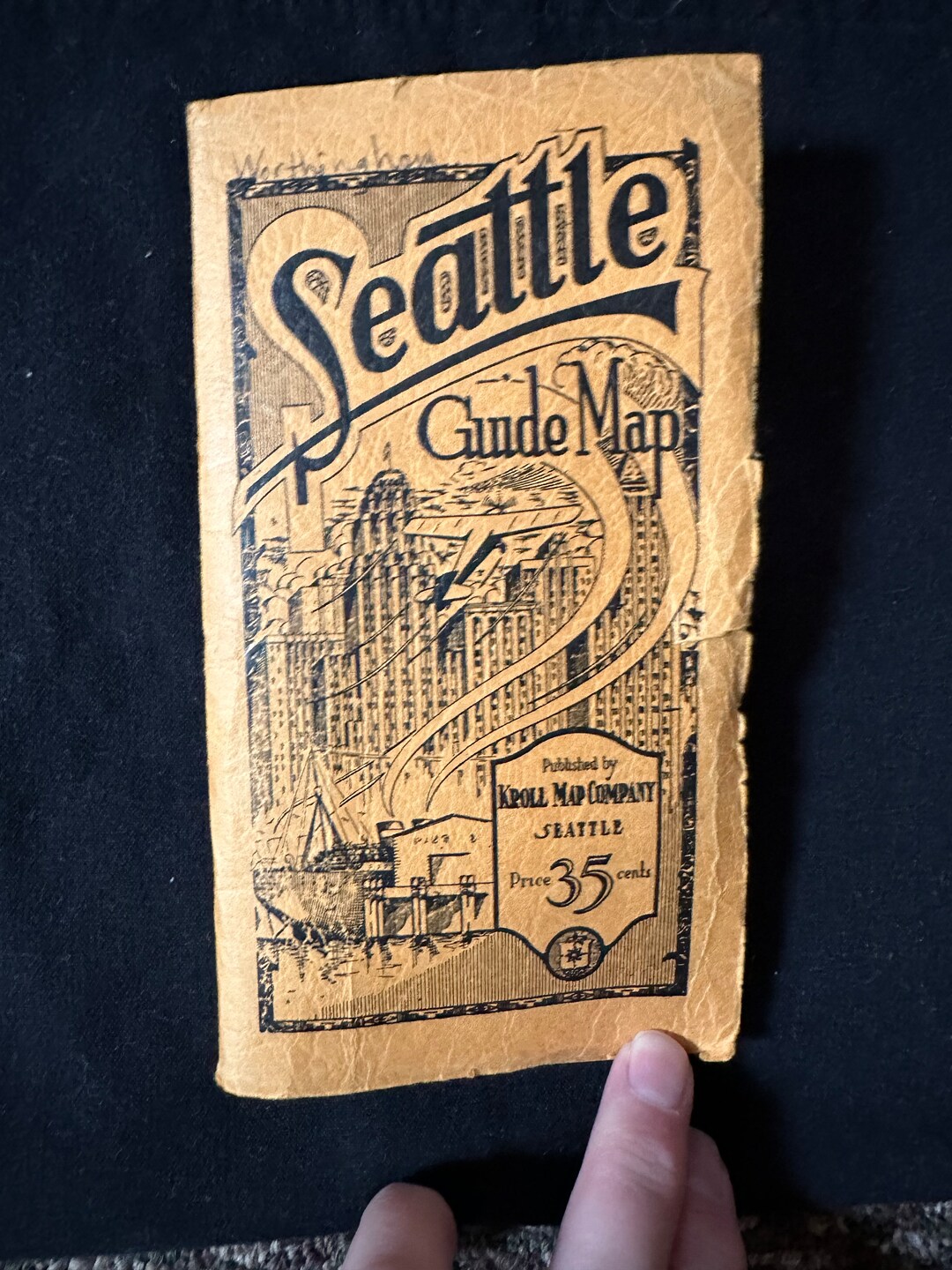 Vintage 1924-1945 Seattle Soft Cover Guild Map First Edition - Etsy