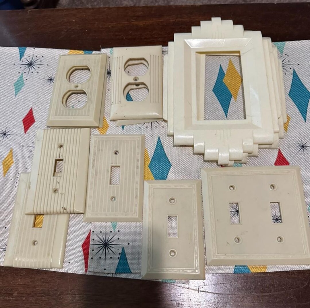 1930s-1960s Vintage Art Deco Bakelite Electrical Plate Covers. - Etsy