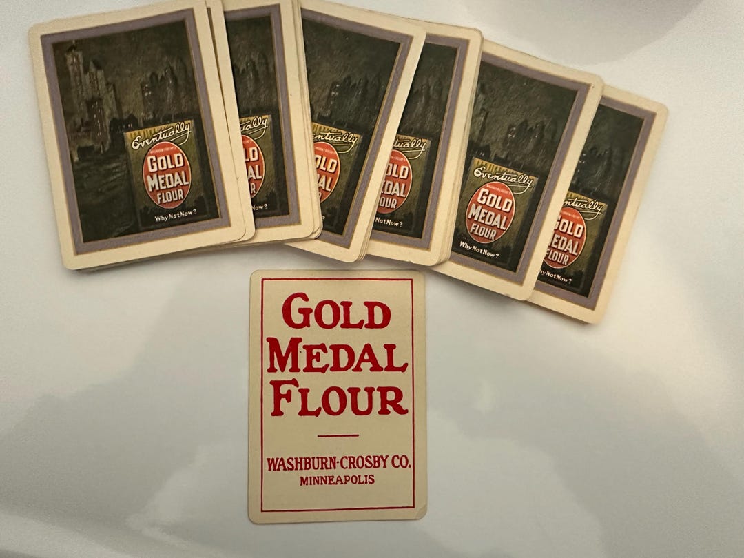 RARE Standard Playing Cards Advertising Gold Metal Flour - Etsy