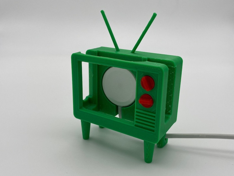 Mini TV Apple Watch Charging Station Personalized Man Gift - Etsy