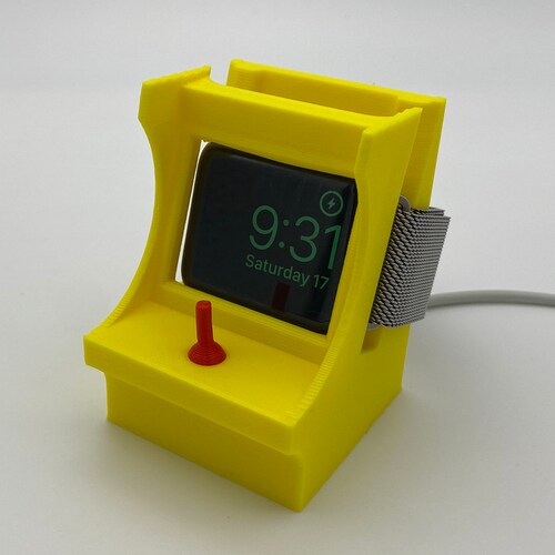 Mini TV Apple Watch Charging Station Personalized Man Gift - Etsy