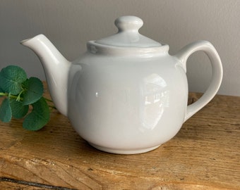 White Teapot | Etsy