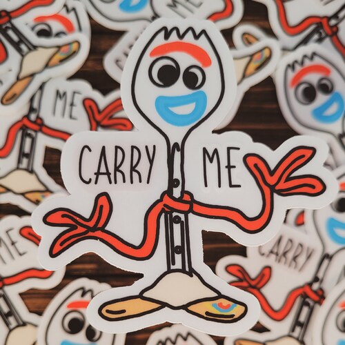 Forky Sticker Toy Story Sticker Bujo Stickers Disney Laptop - Etsy