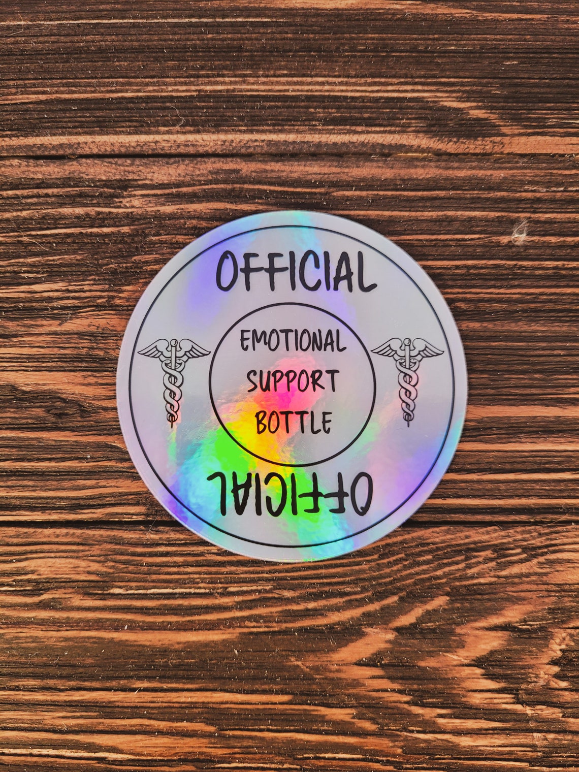 Official Emotional Support Water Bottle Sticker - Etsy