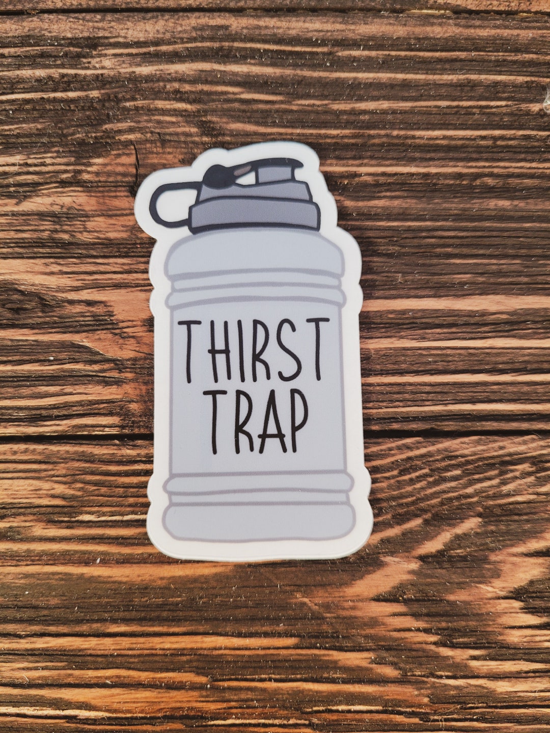 Thirst Trap Waterproof Water Bottle Sticker - Etsy