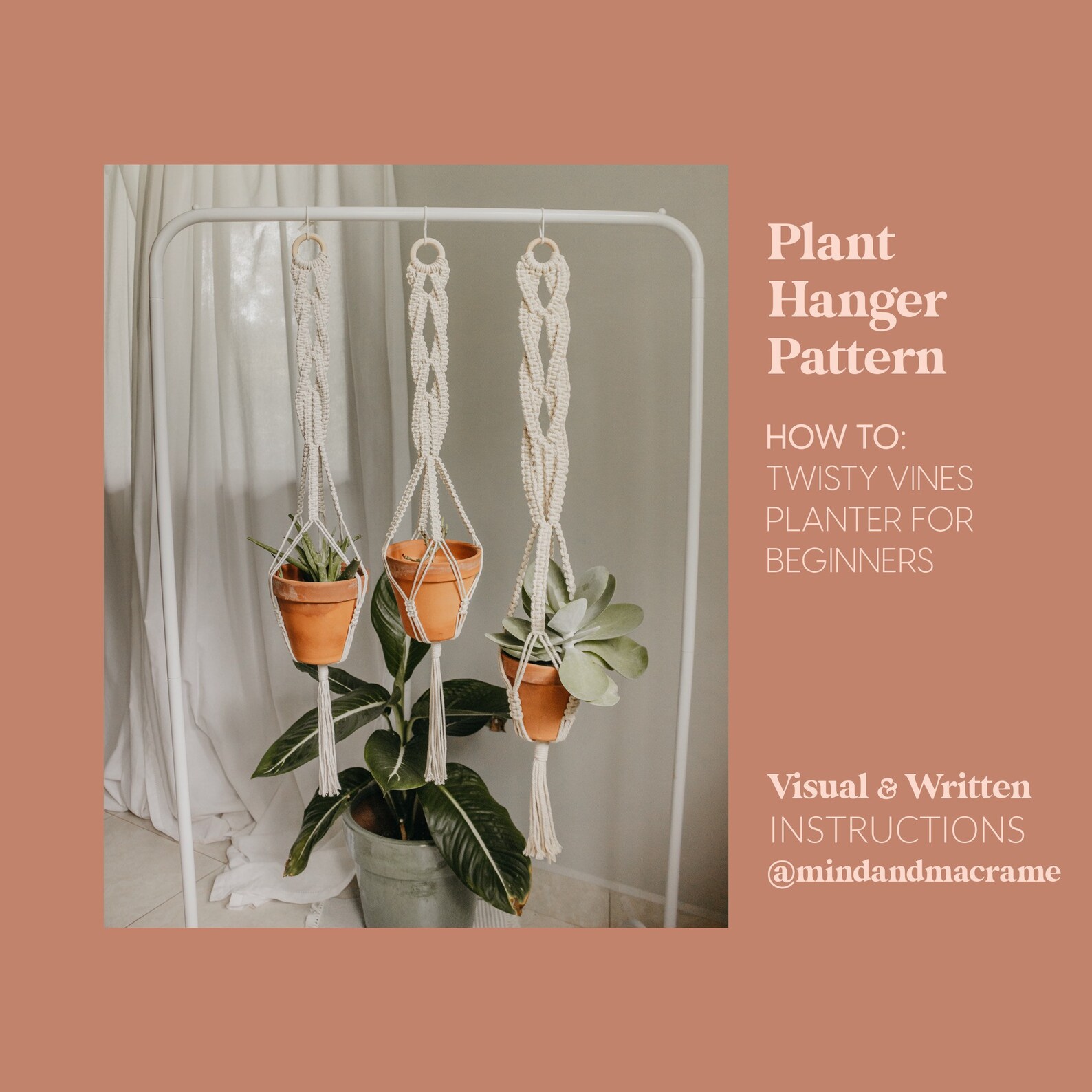 Macrame Tutorial Macrame Pattern Plant Hanger PDF Download - Etsy