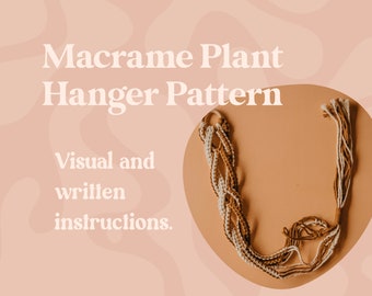 Macrame Plant Hanger Pattern PDF Tutorial Download - Etsy