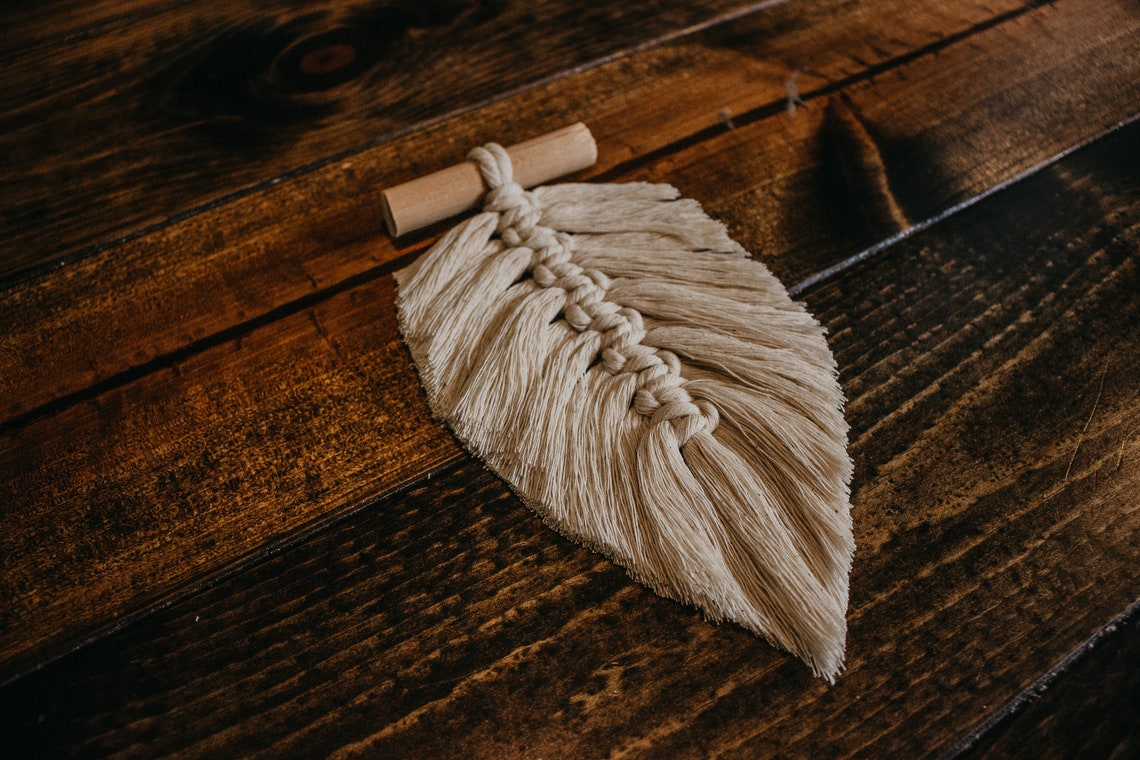 Macrame Tutorial Macrame Feather Macrame Pattern Macrame - Etsy