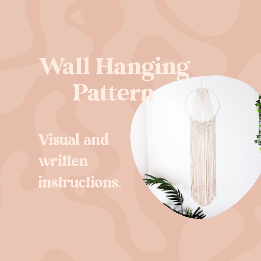 Macrame Pattern Digital Macrame Pattern Instant Download Beginner Wall ...