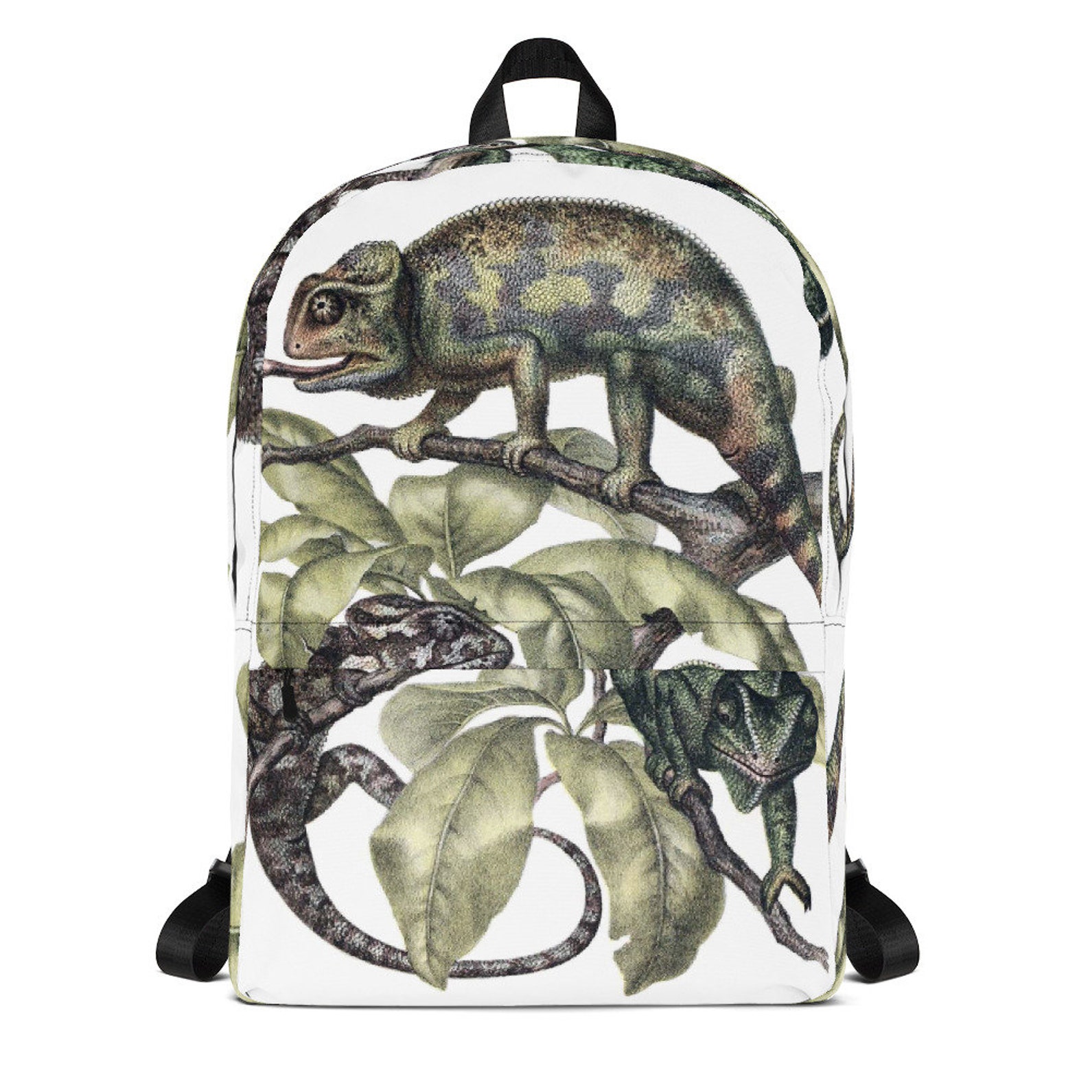 Gecko Lizard Print Backpack Reptile Lover Gift Exotic Backpack - Etsy UK