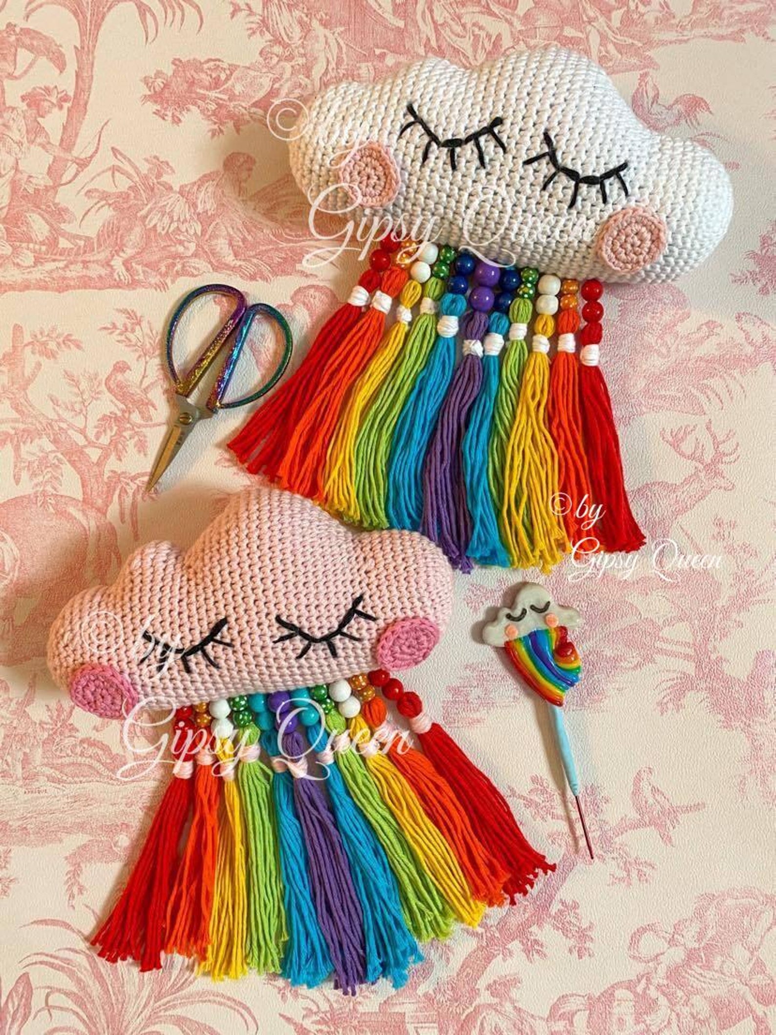 Crochet Pattern Cloud, Crochet Cloud, Crochet Nursery Decoration ...