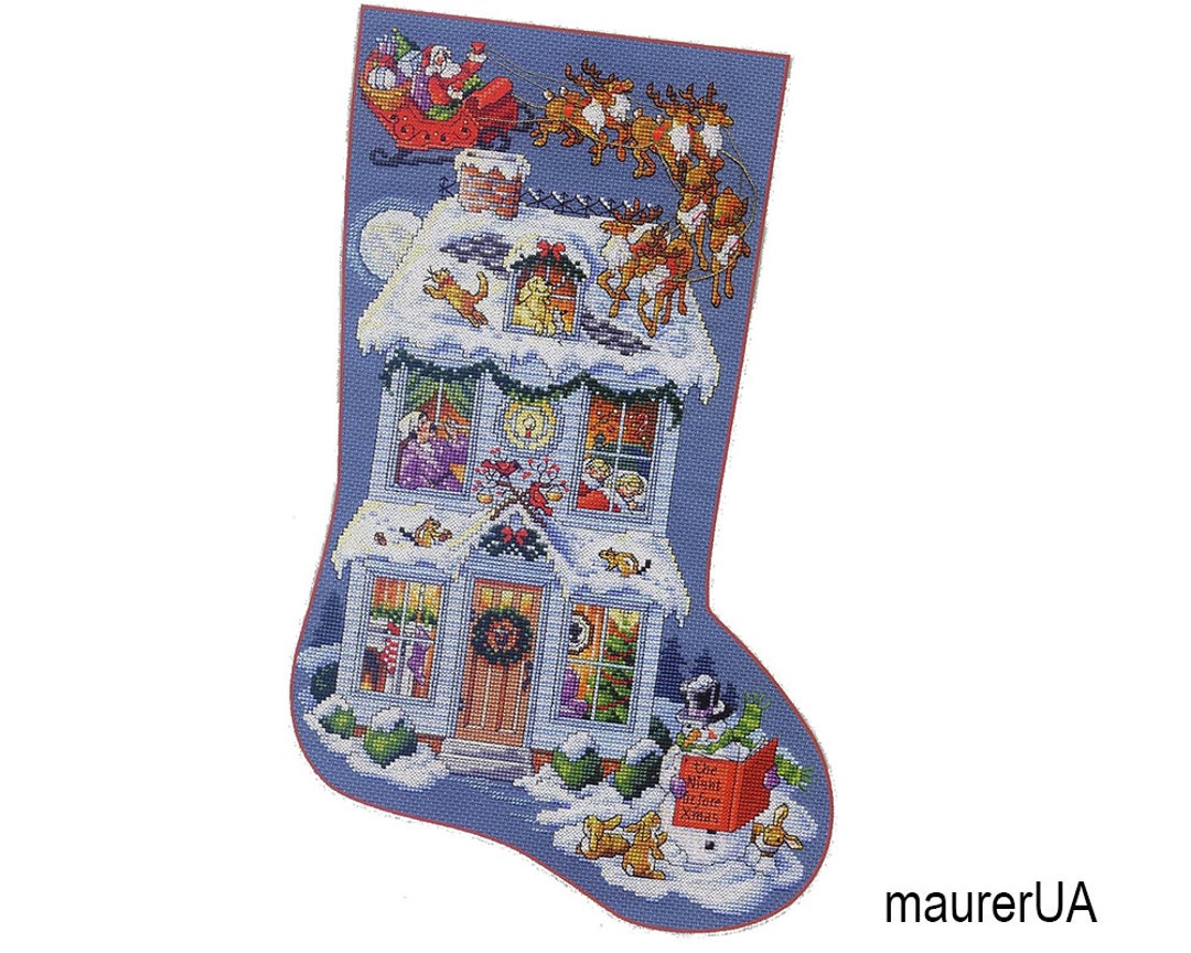 Christmas Stocking Twas the Night Before Christmas Stocking Kooler ...