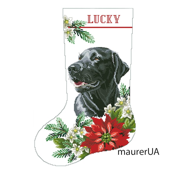 Black Lab Cross Stitch Pattern - Etsy