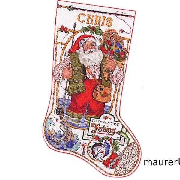 Fishing Santa - Etsy