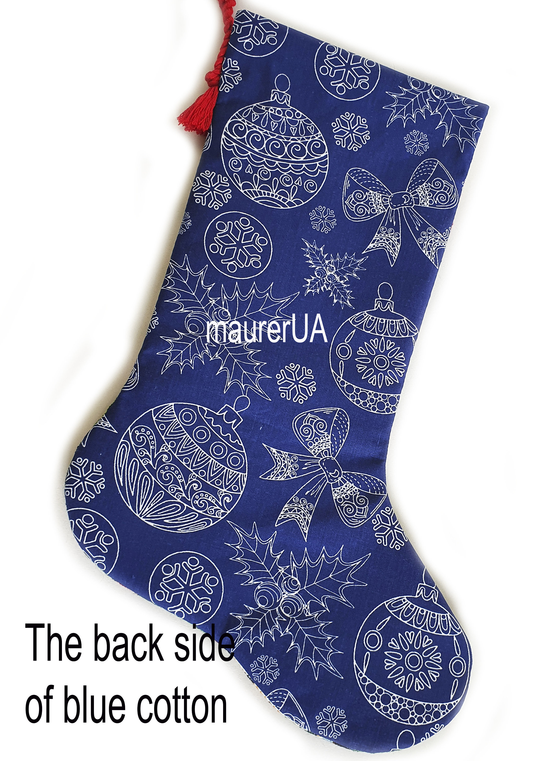 Personalised Christmas Stocking With Embroidered Santa Dancing - Etsy