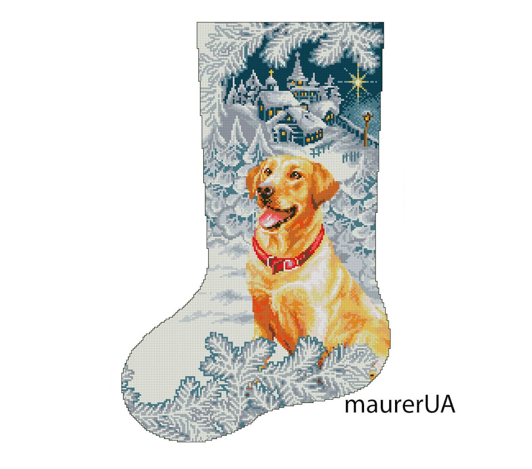 Labrador Retriever Christmas Stocking Finished Personalized Christmas ...